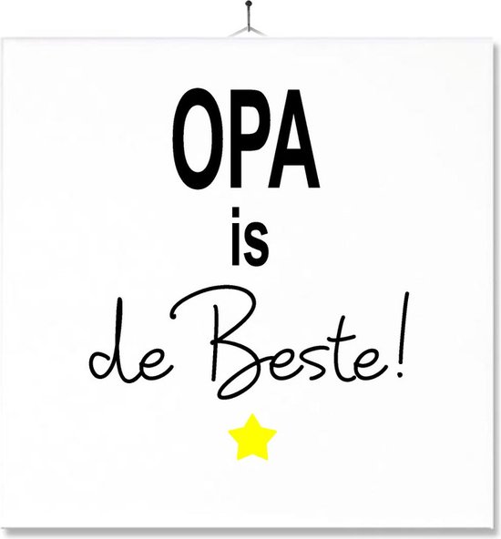 Tegel Met Opdruk | Geschenk | Kado | Opa is de beste | bol