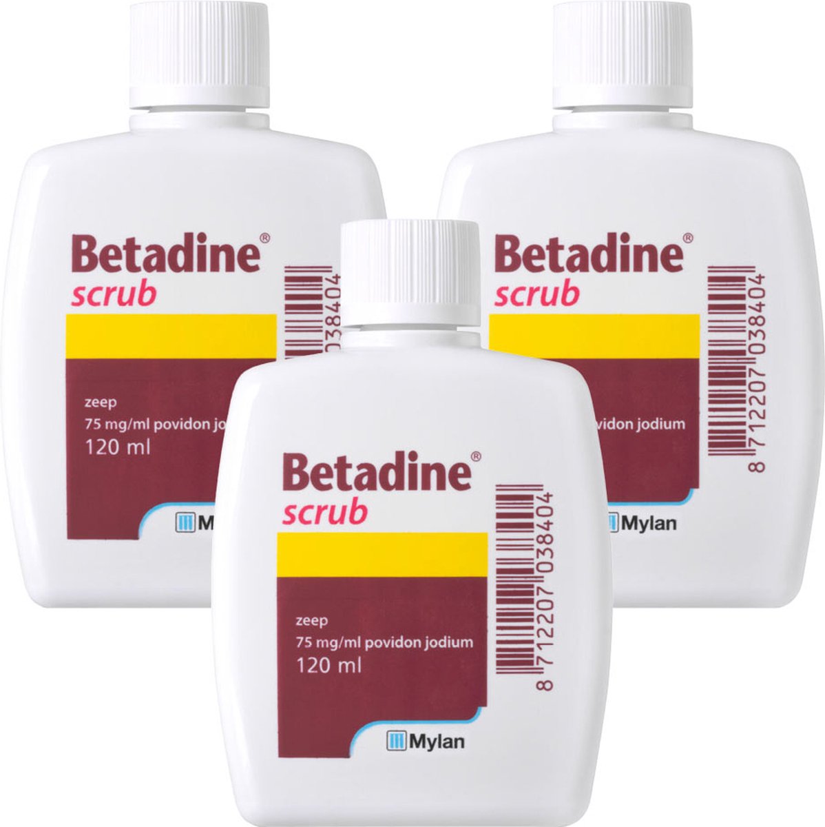 3x Betadine Scrub 120 ml | bol.com
