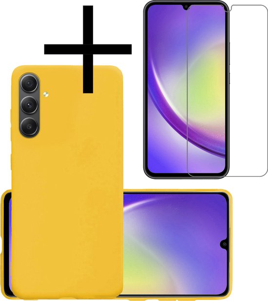 Hoes Geschikt voor Samsung A34 Hoesje Cover Siliconen Back Case Hoes ...