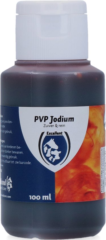 Excellent Jodium 100ml – 10% PVP Jodium – Uitsluitend voor dieren ...