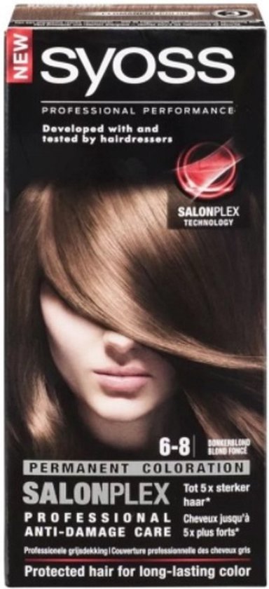 Syoss - Haarverf - 6_8 - Donkerblond - 115ml x 3 | bol