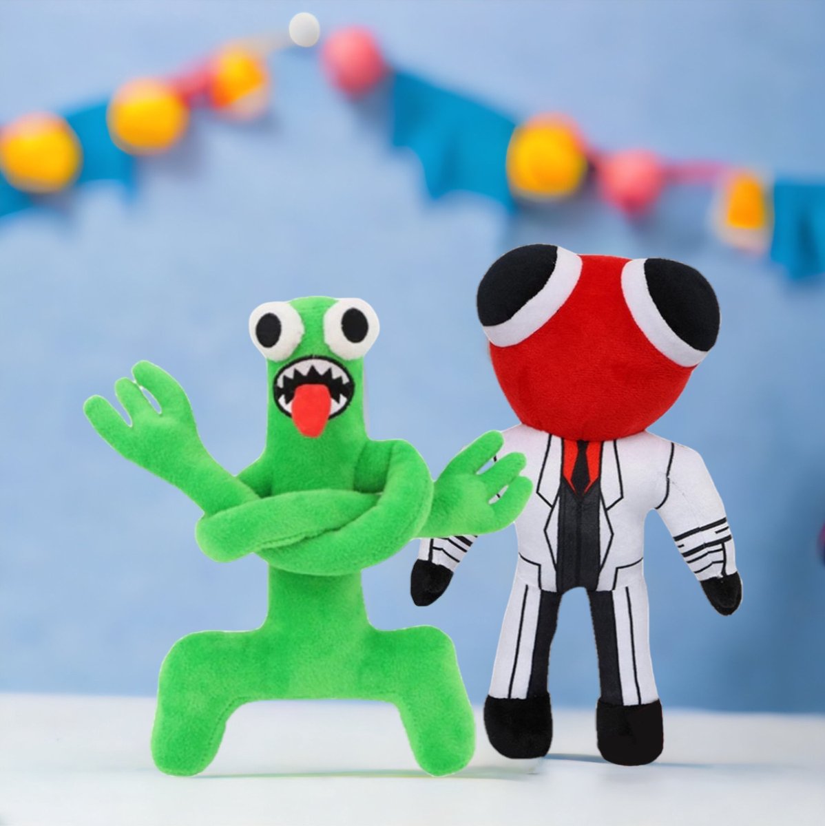Klikkopers® - Rainbow Friends - Knuffels - Set van 2 - Green & Red ...