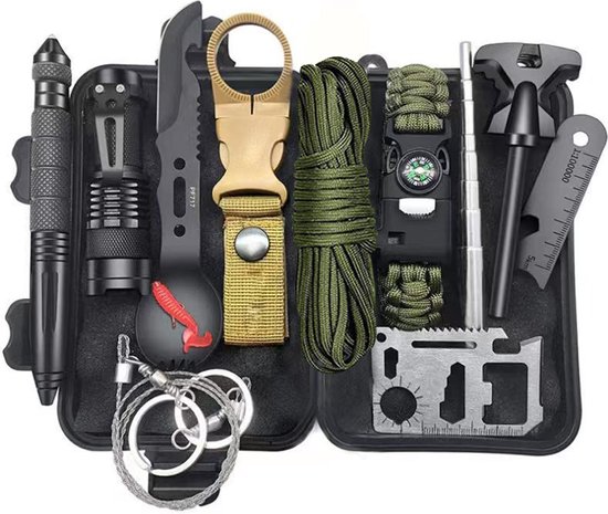 Somstyle Complete Survival Kit Outdoor - 16-Delig - Zakmes, Kompas ...