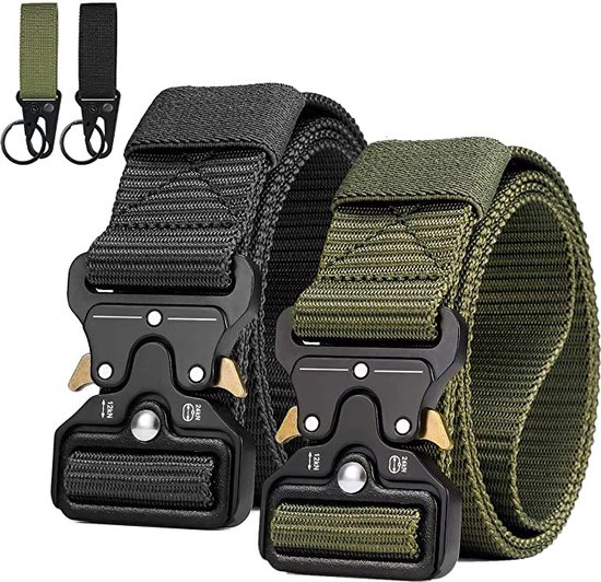 Mannen tactische riem, militaire stijl zware nylon canvas heupgordels ...