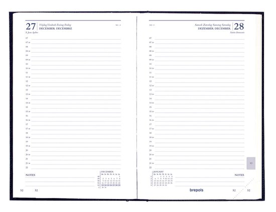 Brepols Bureau-agenda 2024 - SATURNUS Luxe - LIMA - Dagoverzicht ...