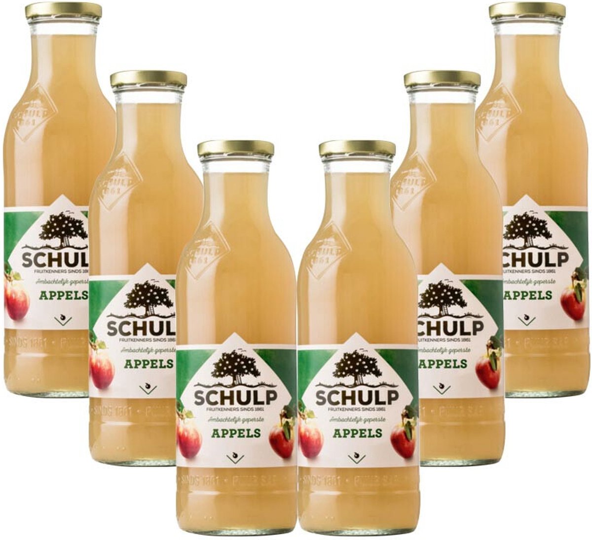 Schulp Appelsap Ambachtelijk 6 x 0,75 liter | bol
