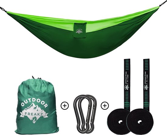 Outdoor hangmat tot 300 kg en 300 x 200 cm + karabijnhaak & riem ...