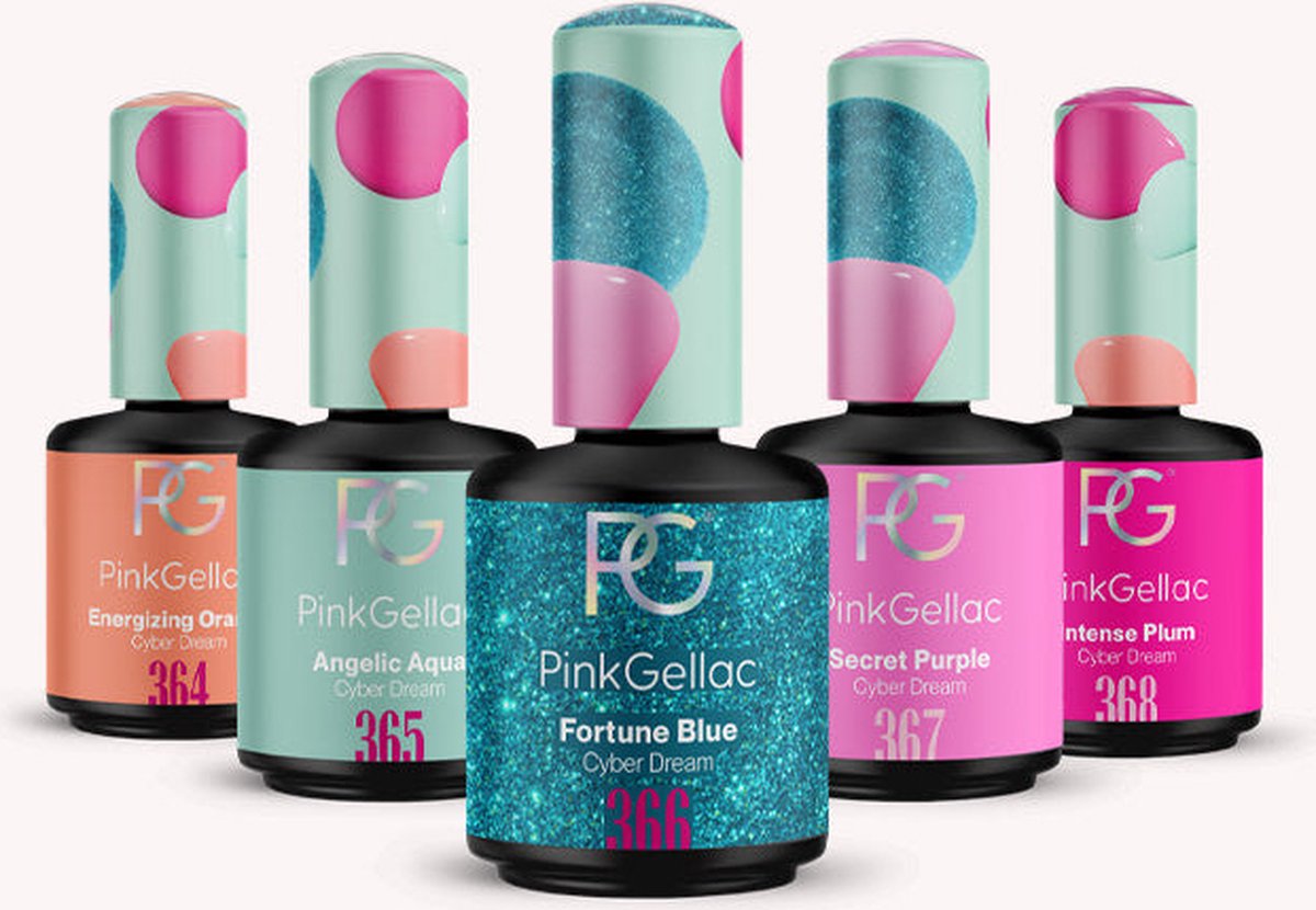 Pink Gellac - Collection Box Cyber Dream - Gellak Set Kleuren van 5 x ...