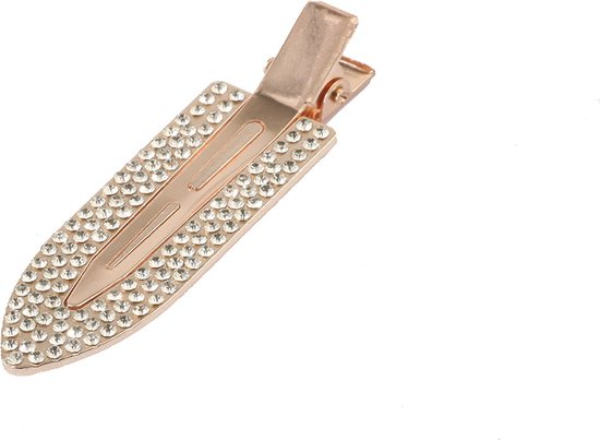 Haar in Stijl Seamless haarclips 4 stuks 7 cm lang Rosé goud - haarklem - kapper haar... | bol.com