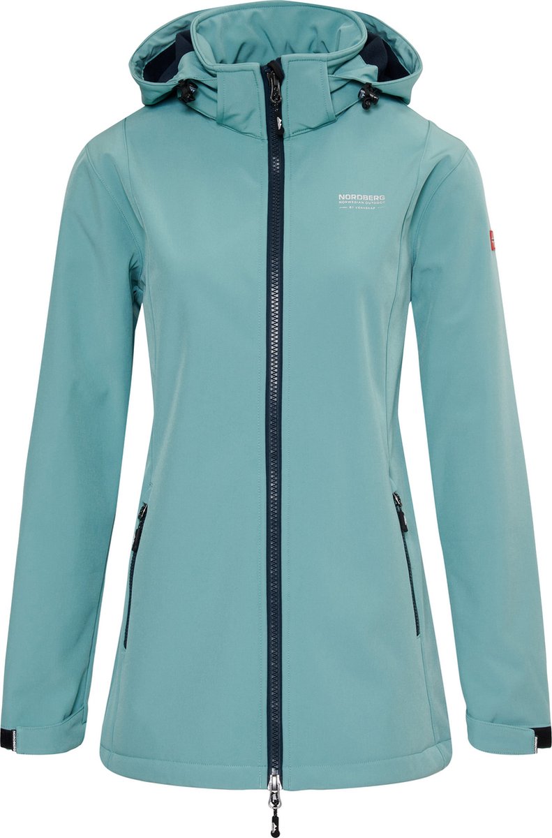 Nordberg Iris - Softshell Outdoor Zomerjas Dames - Mineral Blue - Maat ...