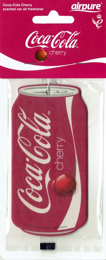 Cherry Coca Cola Auto Geurhanger - Luchtverfrisser - 11cm - Cherry Cola ...