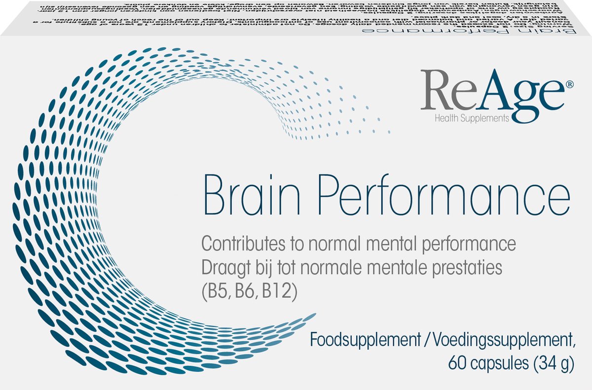Brain Performance - 60 Capsules - Nootropic - Concentratie, Geheugen ...