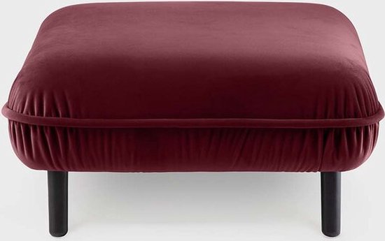 EMKO bean poef | modulaire bank | velours bordeaux rood | bol.com