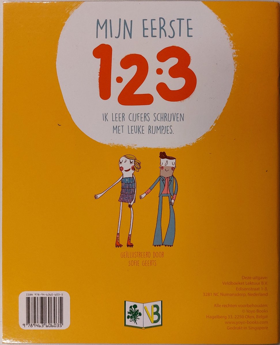 Mijn eerste 1-2-3: cijfers leren met leuke rijmpjes, Yo-Yo Books ...