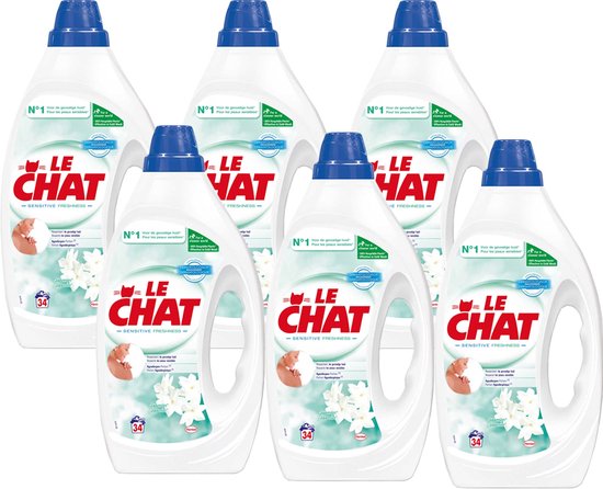 Le chat - Wasmiddel - Vloeibaar wasmiddel - Sensitive Freshness Jasmijn ...