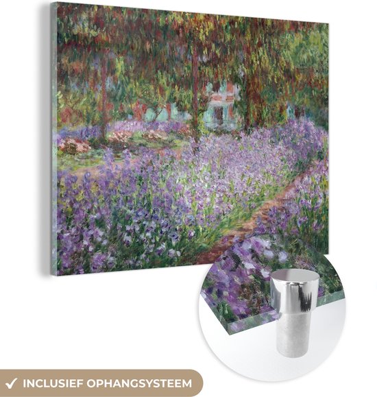 MuchoWow® Glasschilderij 120x90 cm - Schilderij acrylglas - De tuin van de kunstenaar... | bol