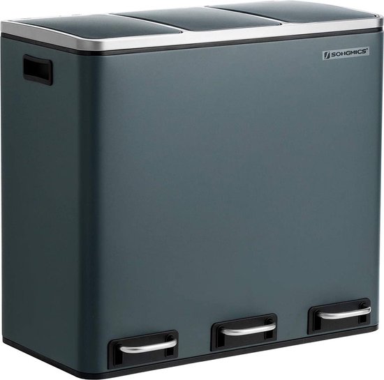 Duo prullenbak - Prullenbak afvalscheiding - Pedaalemmer - Softclose ...