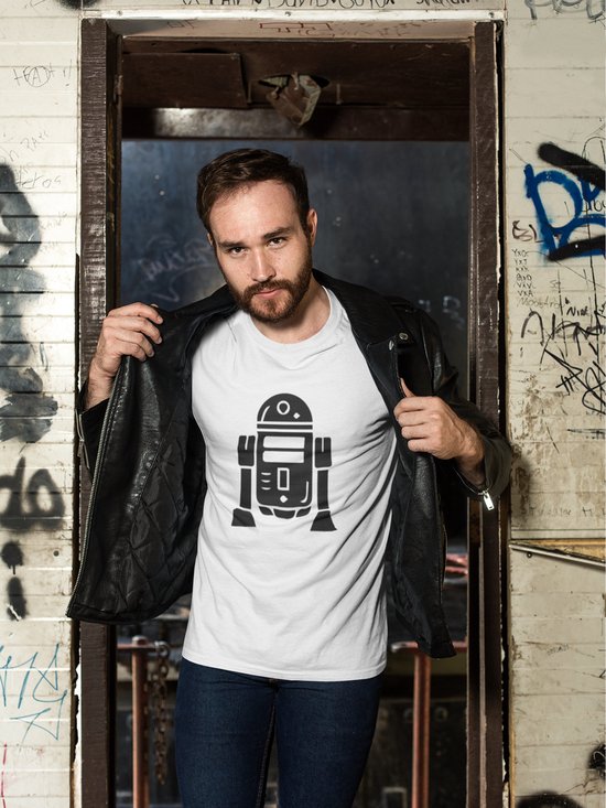 Rick & Rich - T-Shirt R2-D2 2 - T-Shirt Star Wars - Wit Shirt - T-shirt ...
