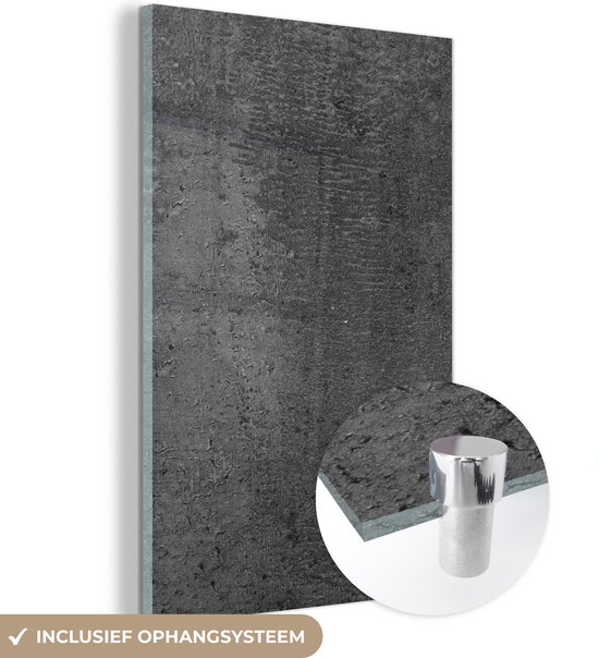 MuchoWow® Glasschilderij 120x180 cm - Schilderij acrylglas - Structuur ...