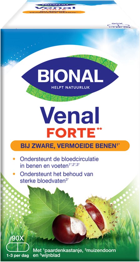 Bional Venal Forte - Supplement - Bij zware vermoeide benen ...