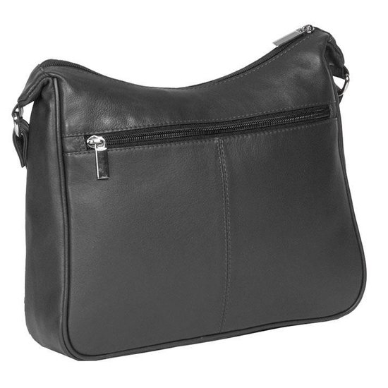 Piace Molto Leren Schoudertas Zwart | bol.com