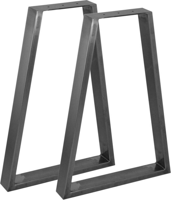 2 x Trapezium Table Legs - 250mm x 500mm x 710mm - Protected Finish ...