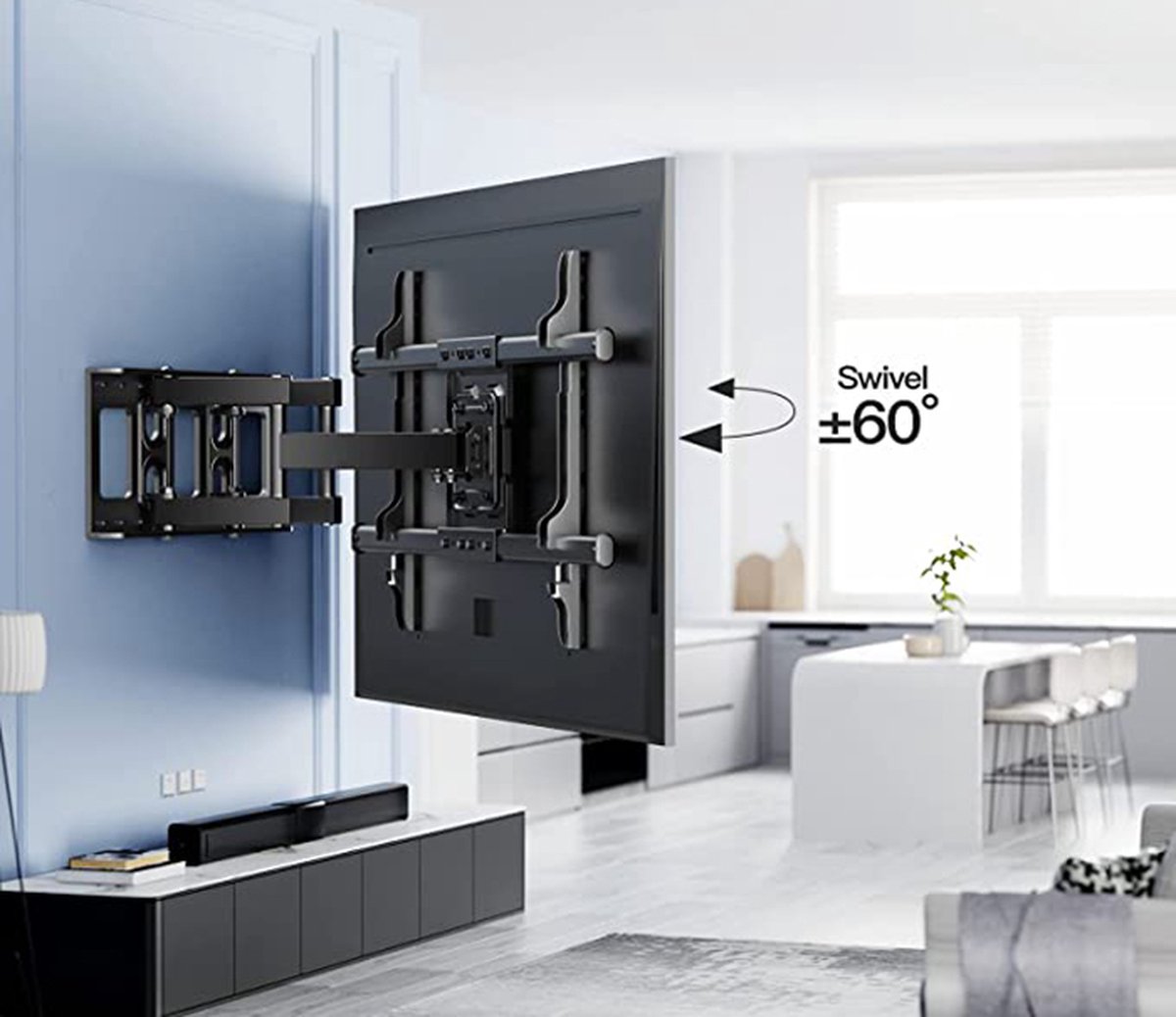 tv Beugel - TV Muurbeugel – Draaibaar en Kantelbaar – Televisie Beugel ...