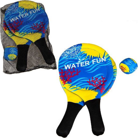 Summertime Water Fun Soft Beach Ball Set Blauw/Geel | bol