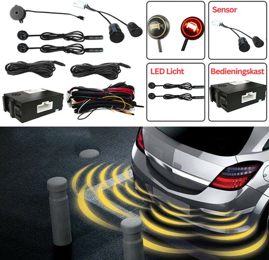 Dodehoek Sensor Auto Set Wit Universeel - Dodehoekspiegel Auto ...