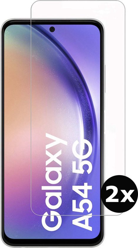 Samsung Galaxy A54 screenprotector gehard glas tempered glass - 2 Stuks | bol