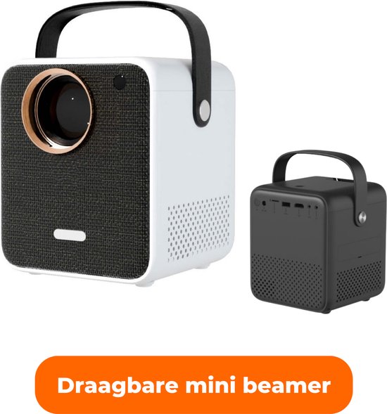 Draagbare Mini Beamer Wit – Full HD Streamen met IOS & Android via WIFI ...