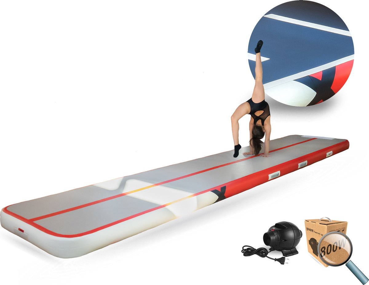 YouAreAir Turnmat — AirTrack Pro 4.0 | 5 meter — 20cm dik | incl. 800 ...