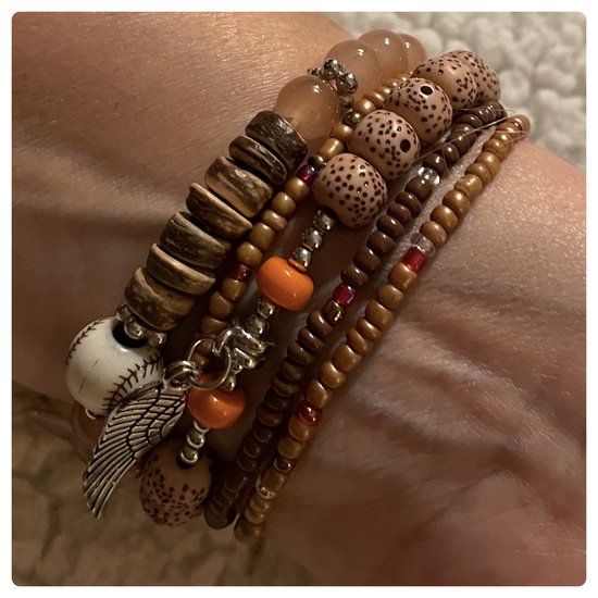 Applewatch horlogebandje Bohemian ibiza stijl 38/40/41mm glazen kralen ...