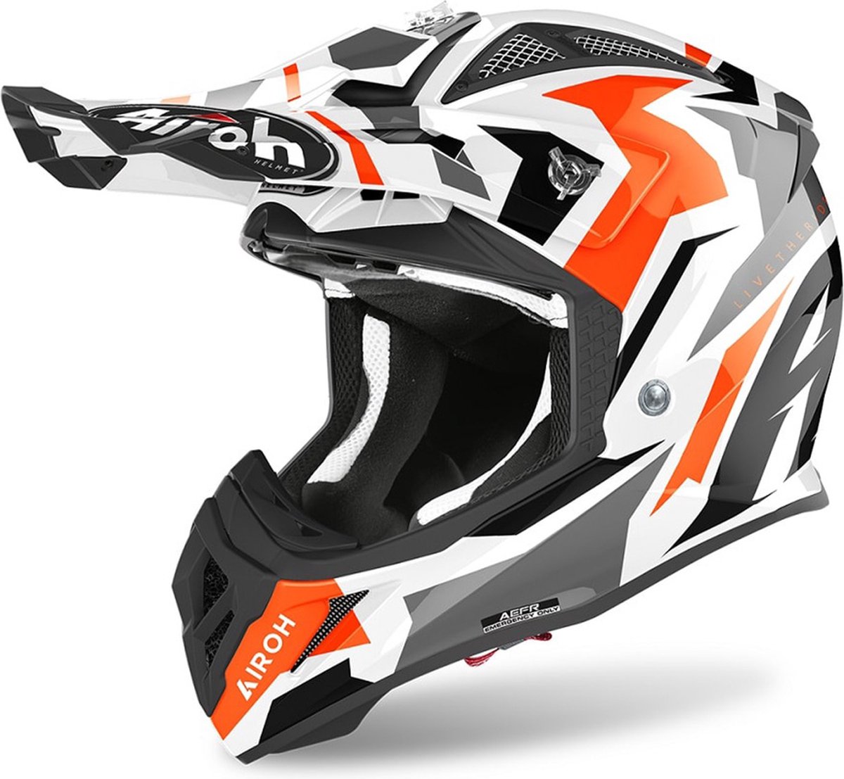 Airoh Aviator Ace Swoop Orange Helmet - Maat S | bol.com