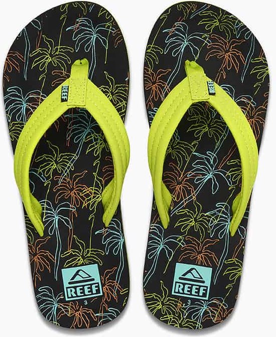 Reef Slippers Kids Ahi Neon Palms - Maat 37 | bol.com
