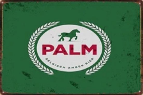 Palm bier wandbord 20x30cm metaal / tin plate / reclamebord | bol.com