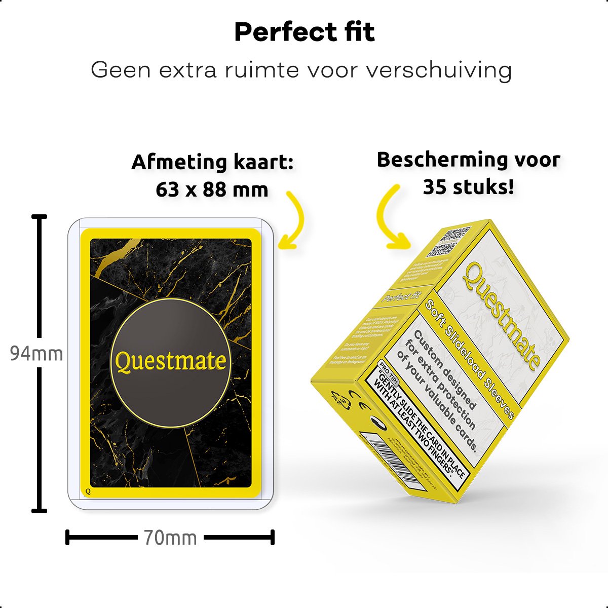 Questmate Card Sleeves voor Verzamelmap - 35 stuks Beschermhoesjes - Voor Binder Map... | bol