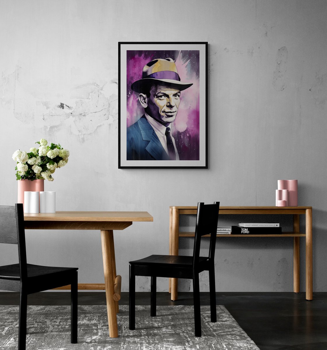 Frank Sinatra Poster - Kunst Portret - Muziekposter - Crooner poster ...