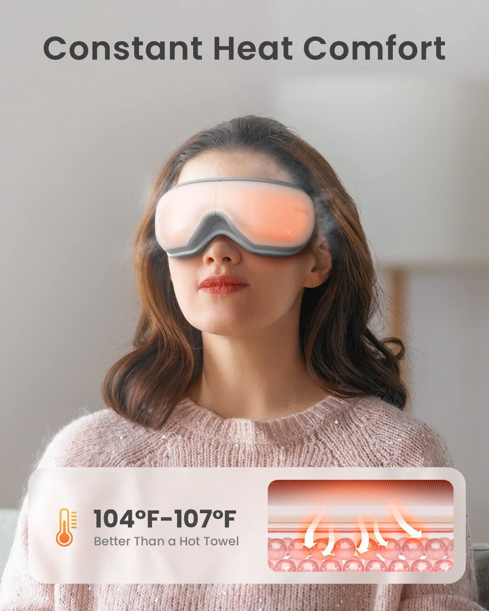 RENPHO 2.0 - Oogmassageapparaat met afstandsbediening en warmtefunctie ...