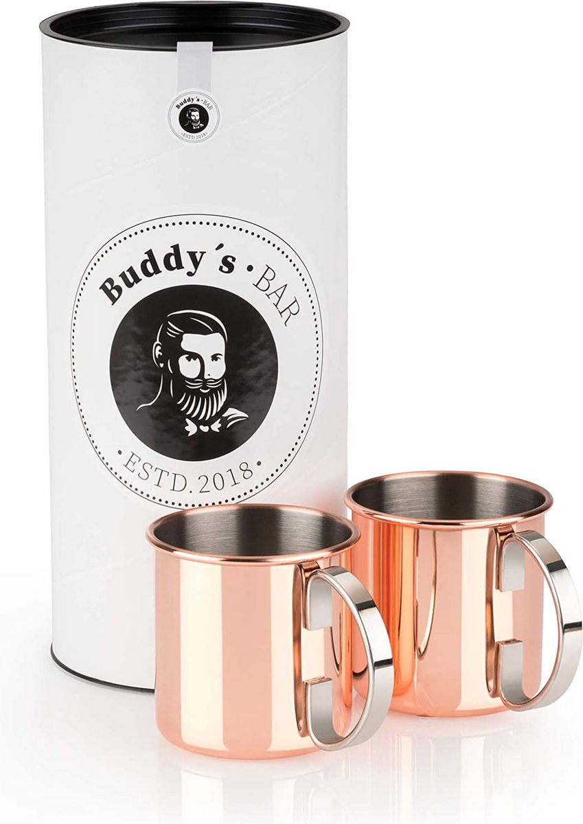 Moscow Mule beker, 450 ml, hoogwaardige roestvrijstalen beker, geschikt ...