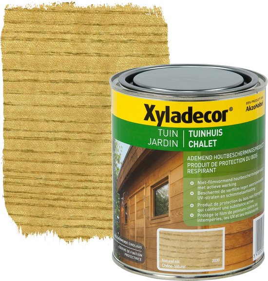 Xyladecor Tuinhuis - Houtbeits - Mat - Naturel Eik - 0.75L | bol.com