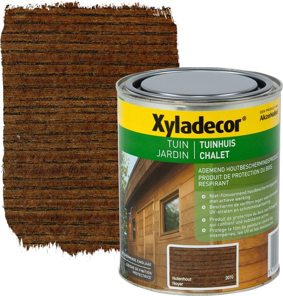 Xyladecor Tuinhuis - Houtbeits - Mat - Notenhout - 0.75L | bol.com