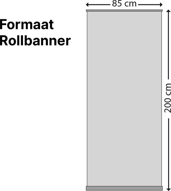 Roll banner - Banier - Welkomst cadeau - nieuwe collega - eerste ...