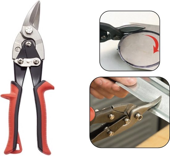 PD® - Blikschaar Links - 25cm - CRV - EXTRA STERK - Plaatschaar - Knabbelschaar -... | bol