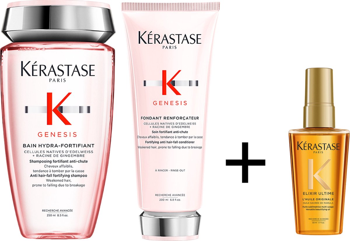 Kérastase Genesis Bain Hydra-Fortifiant 250ml + Fondant Renforçateur ...