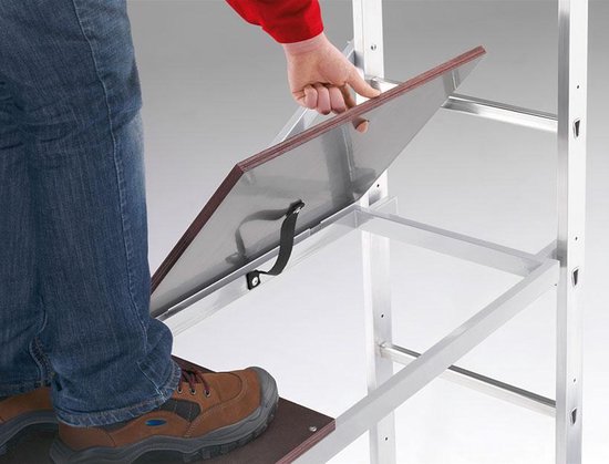 Aluminium steiger hobby 4,5 m werkhoogte | bol