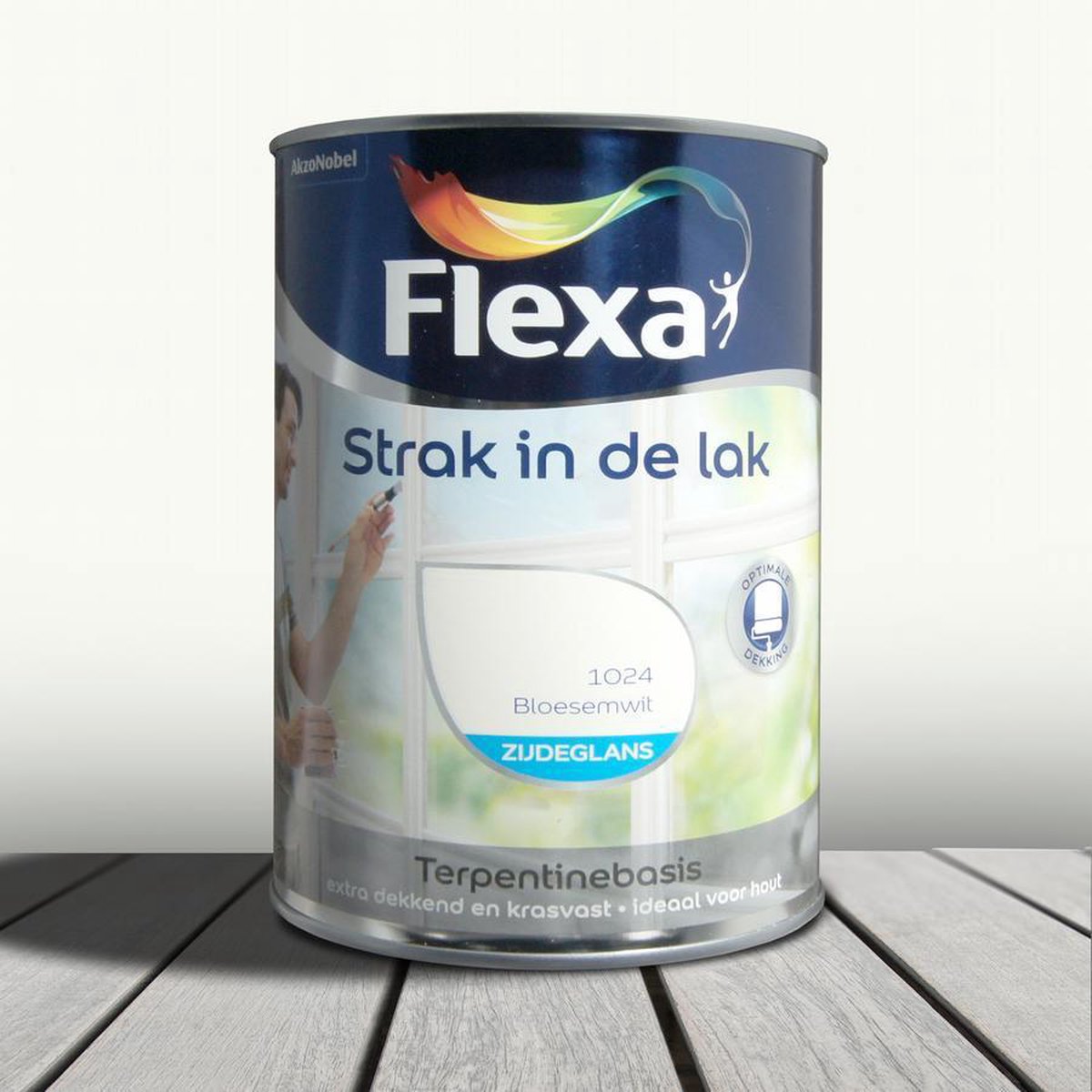 Flexa Strak In De Lak Zijdeglans - Bloesemwit - 0,25 liter | bol.com
