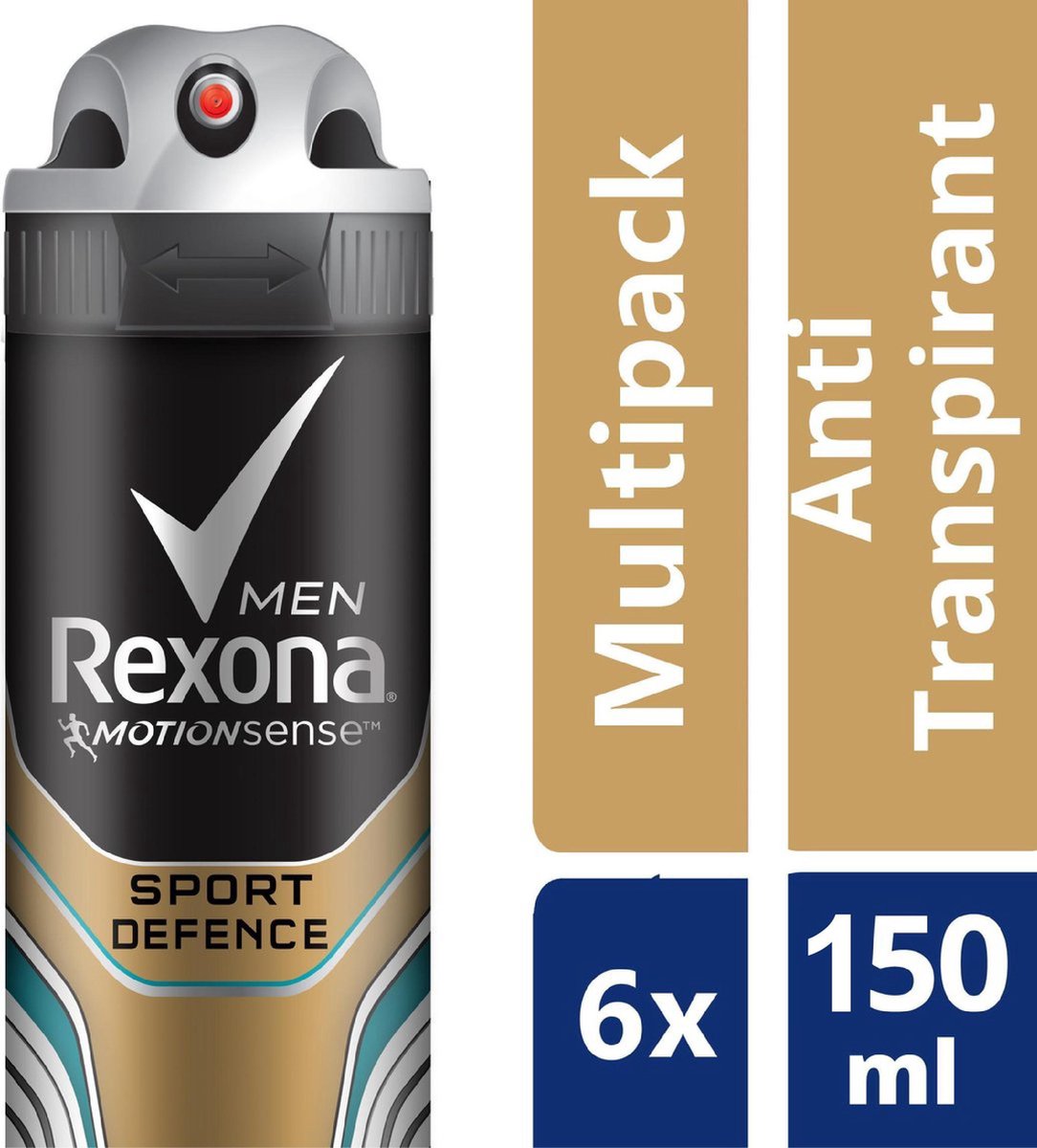 Rexona Men Sport Defense - 150 ml - Déodorant Spray - 6 pièces - Pack ...