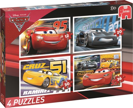 Disney Cars3 4in1 Puzzle | bol