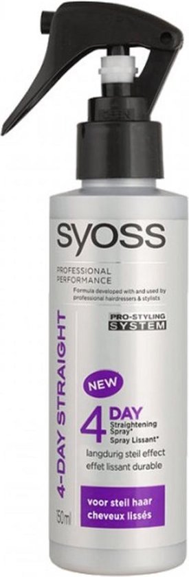 6 x SYOSS Styling 4-Day Straight - 150 ml - Haarlak | bol.com